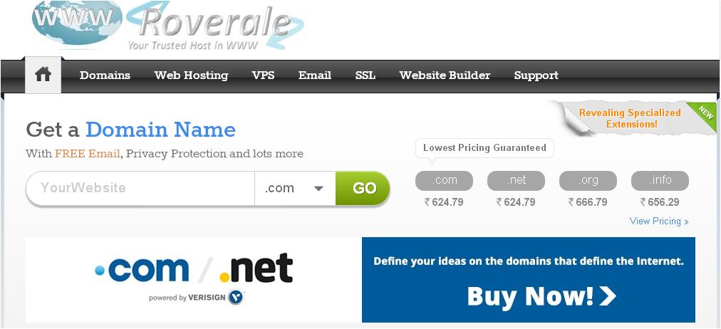 domain registration and web hosting